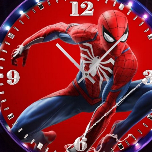 unkno | Wall Decor | Spiderman Clock | Poshmark